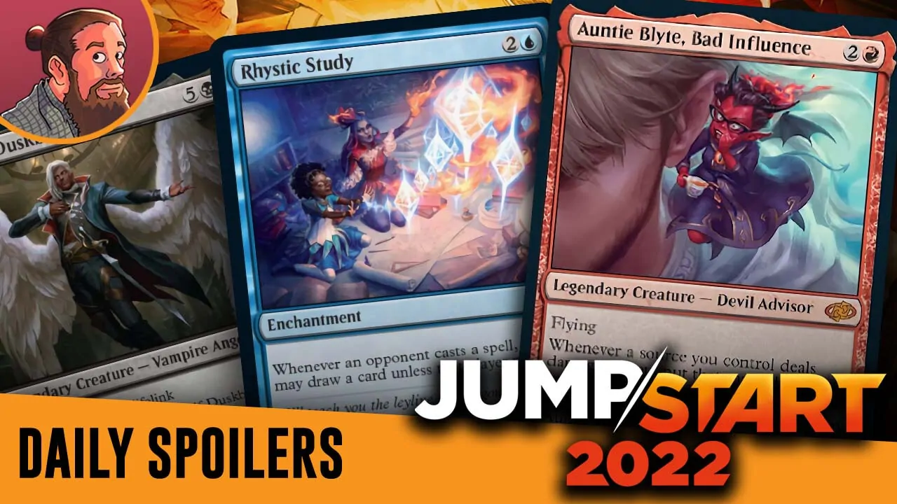 Jumpstart 2022 Spoilers — November 22 | Rhystic Study, Legendary