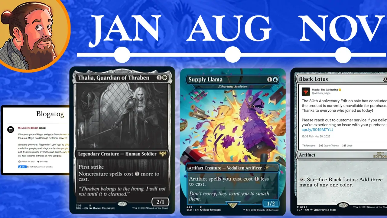The Story of Magic: the Gathering in 2022 (told by one card from each
