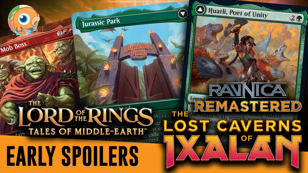 Lost Caverns of Ixalan, Jurassic Park, Ravnica, and Lord of the Rings