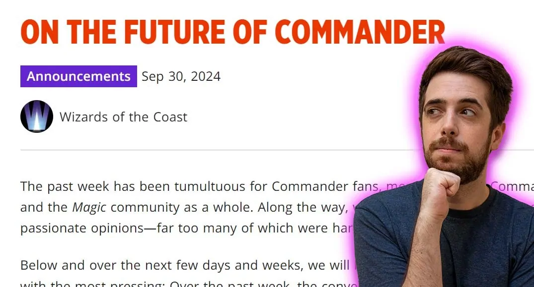 WOTC Took Over Commander! What Now?